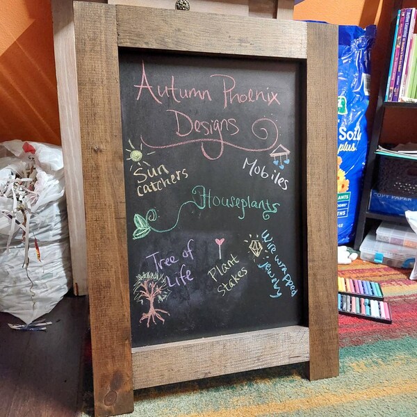 Rustic Chalkboard, Extra Large Kitchen Chalk Board. Custom Made, You ...