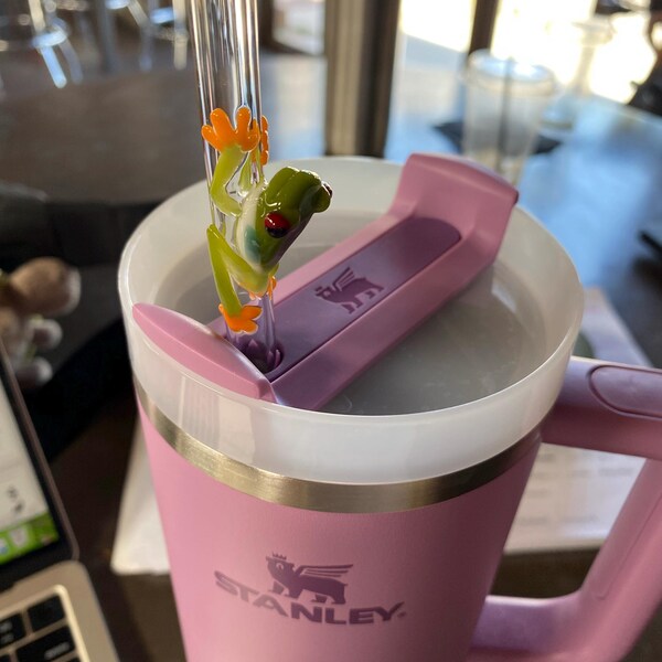 Great White Shark GLASS STRAW - Boba Straws | Reusable Straw | Smoothie ...