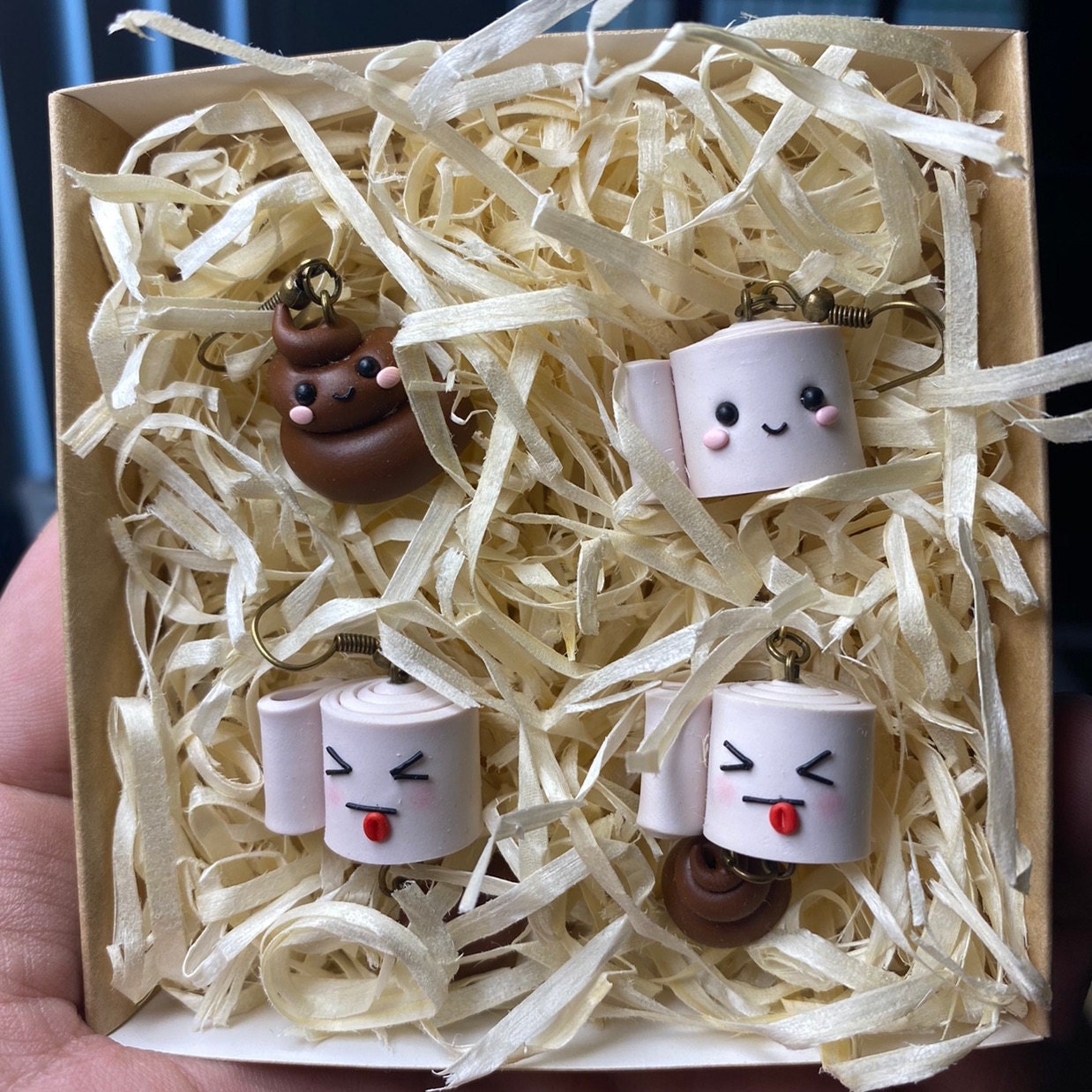 Poo and Toilet Paper Keychain Set Gift for Boyfriend Couple | Etsy