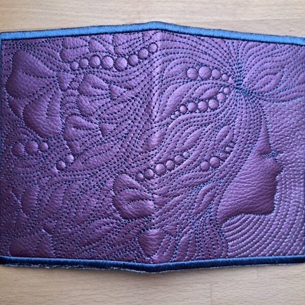 Wallet in the Hoop Flower Embroidery Design ITH Purse, Phone Case ...