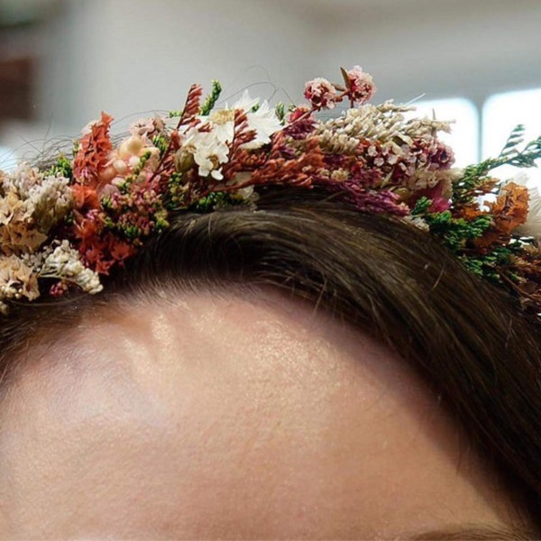 Rustic Dusty Blue Dried Flower Bouquet, Dried Flower Posy, Wedding ...