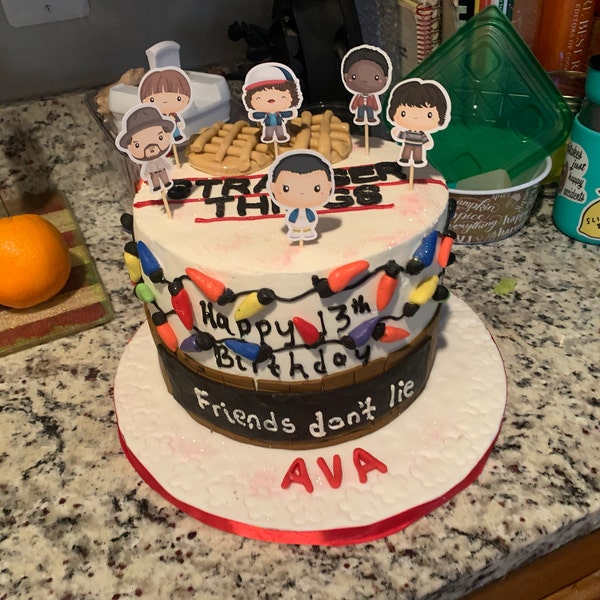 Stranger Things Cupcake Toppers - Set of 12 - Etsy