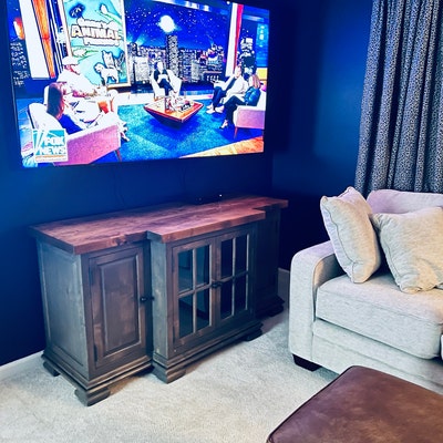 Wood Panel Sideboard, Cremone Bolt, Buffet, Handmade, Console, Rustic ...