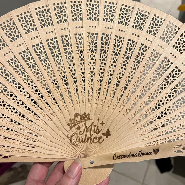 Bulk Mis Quince Años Fan Custom Birthday Favors Quinceañera Party ...