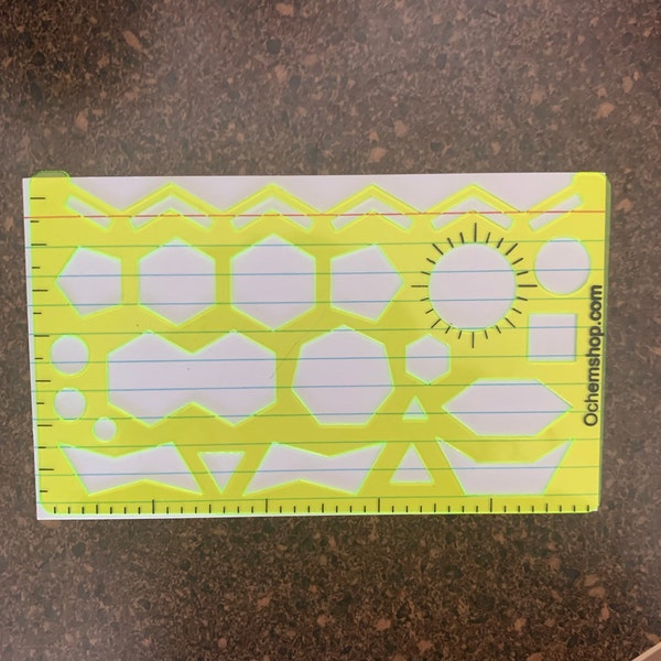 Science Stencil | Chemistry Stencil | Organic Chemistry Stencil ...