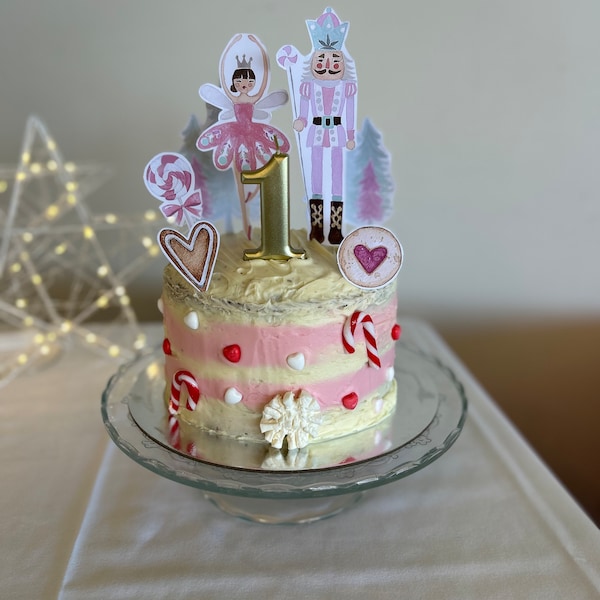 Nutcracker Cake Topper Nutcracker Centerpieces Land of Sweets Birthday Party Fairy Table Decor ...
