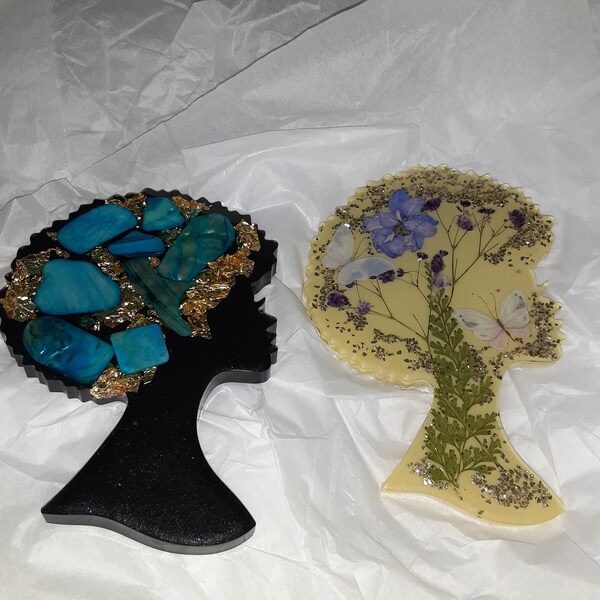 Two Set Afro Coasters - Etsy