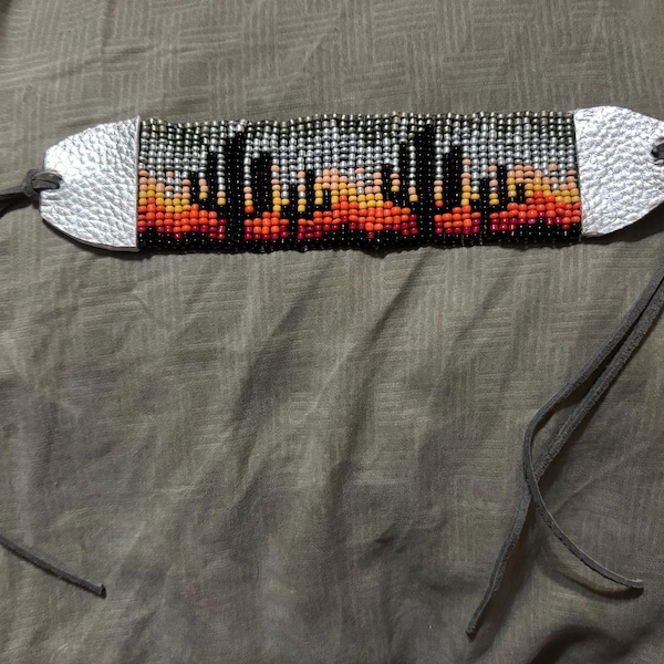 Desert Sunset Seed Bead Bracelet Pattern / Miyuki Delica PDF / Cuff ...