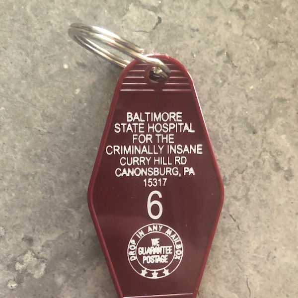 Baltimore State Hospital for the Criminally Insane Key Fob - Etsy