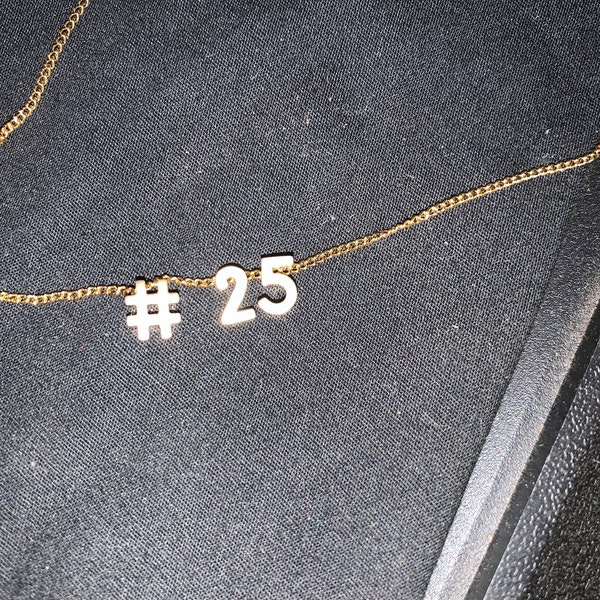 Number Charm Necklace • Personalized Number Gift for Mom Friend Wife ...