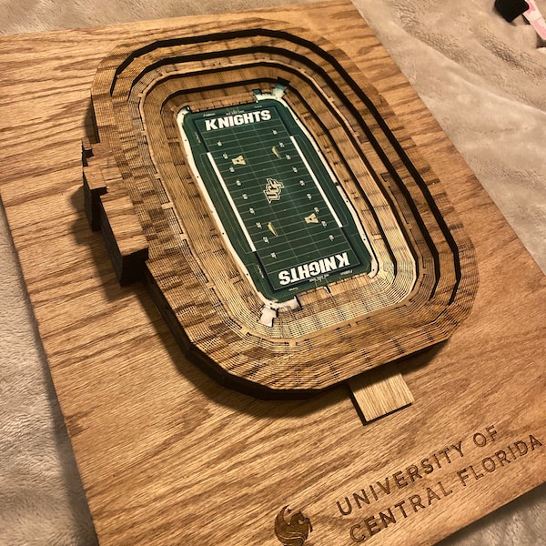 Custom Wooden 3D Stadium: Personalized Arena Decor - Etsy