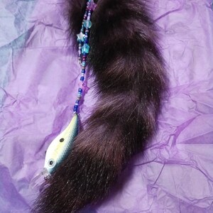 Custom Beaded Tail Keychain for Therians, Furries, Cosplay, Alternative ...