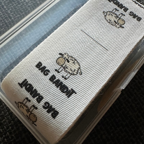 30x60mm,cotton Twill Webbing,flat or Folded Labels,printed Sew-in ...