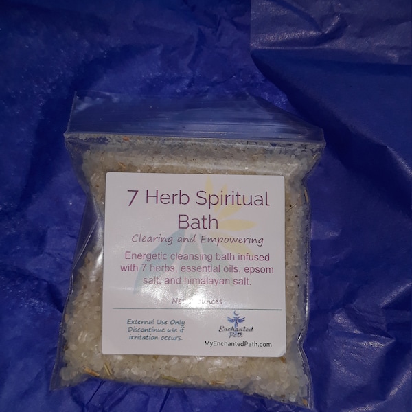 Uncrossing and Hexbreaking Ritual, 7 Herb Salt Bath - Etsy