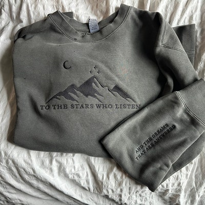 OFFICIALLY LICENSED ACOTAR Embroidered Sweatshirt Stars Acotar Merch ...