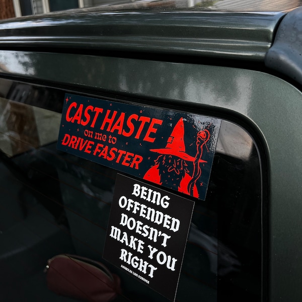 Cast Haste on Me | Bumper Sticker - Etsy