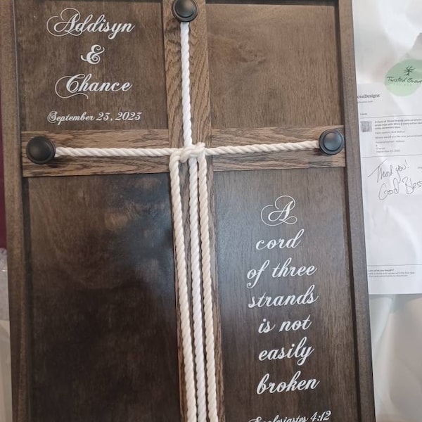 Trinity Braid - Cord of Three Strands Unity Ceremony Wedding Decor ...