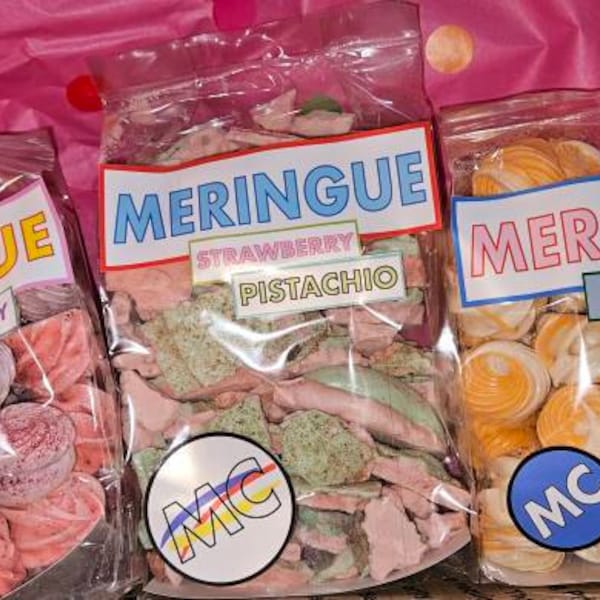 Rose Meringue Cookies - Small Batch - Packaged in Bulk - Made to Order ...