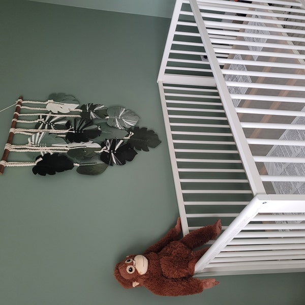 Monstera Leaf Wall Hanging Macrame, Large Leaf Macrame Wall Art ...