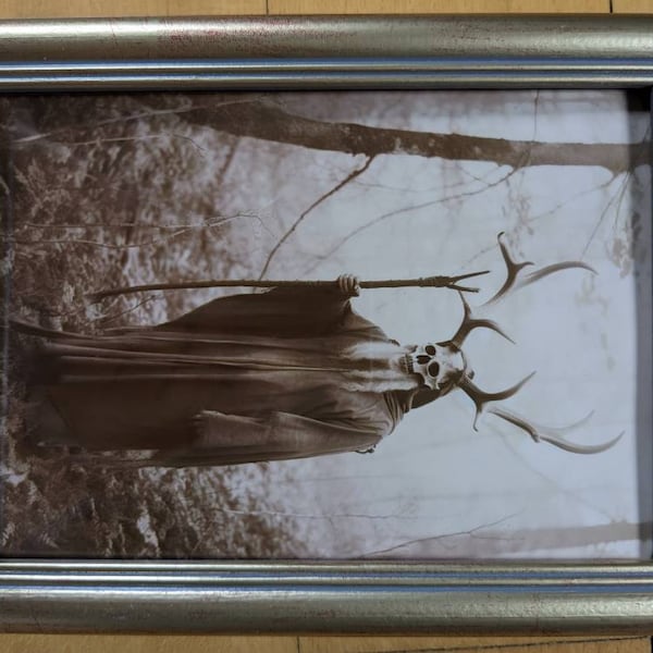 Druid of the Forest, Vintage Photography, Art Poster Print, Dark ...