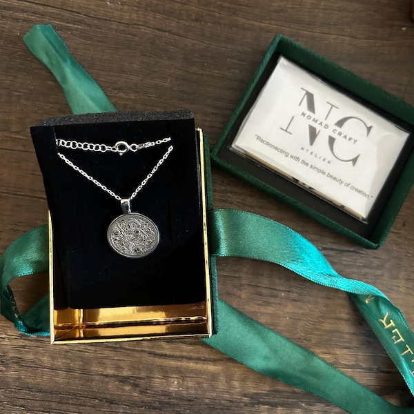 Chronos Necklace: Greek God of Time, Sterling Silver Amulet - Etsy