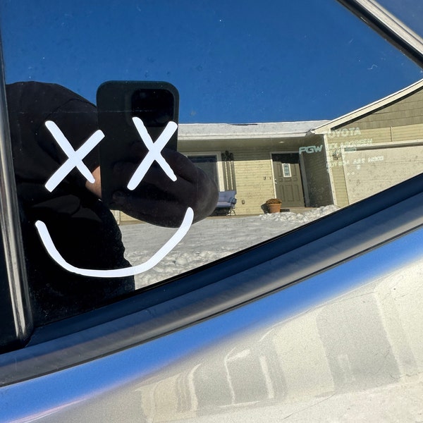 X Smile Decal, Car Decal, Gifts for Her, Laptop Sticker, Decals for ...