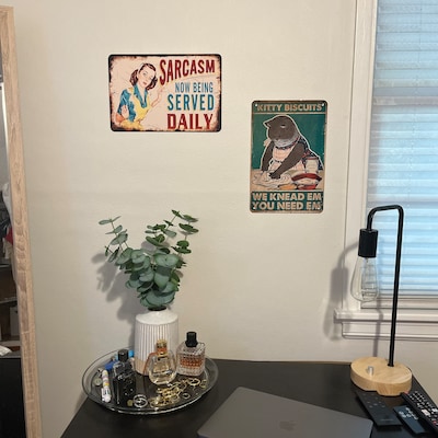 Metal Sign Anime Girls at Bar Booty Barstool Wall Hanging Art - Etsy