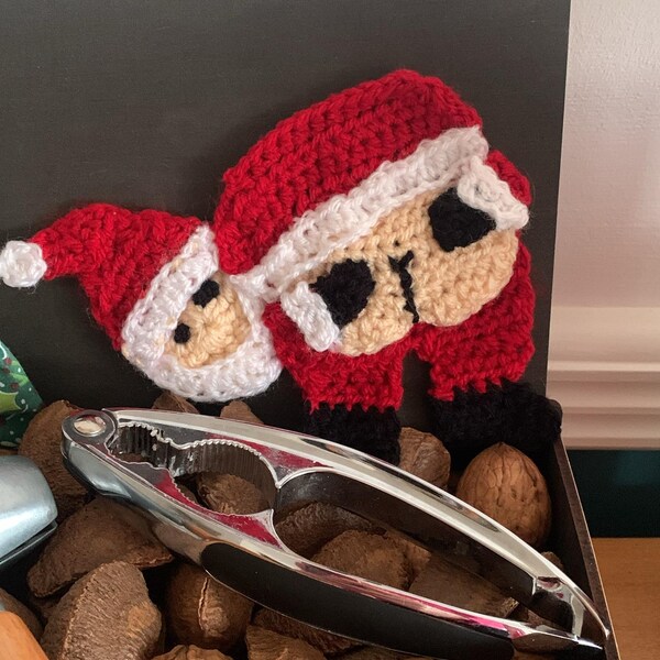 Cheeky Santa Crochet Applique Pattern Instant Pdf Download - Etsy