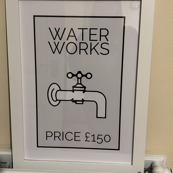 Waterworks Bathroom Print, Bathroom Decor, Bathroom Accessories ...