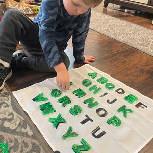 Letter Mat Alphabet Mat Letter Matching Game Letter Play Mat Lowercase ...