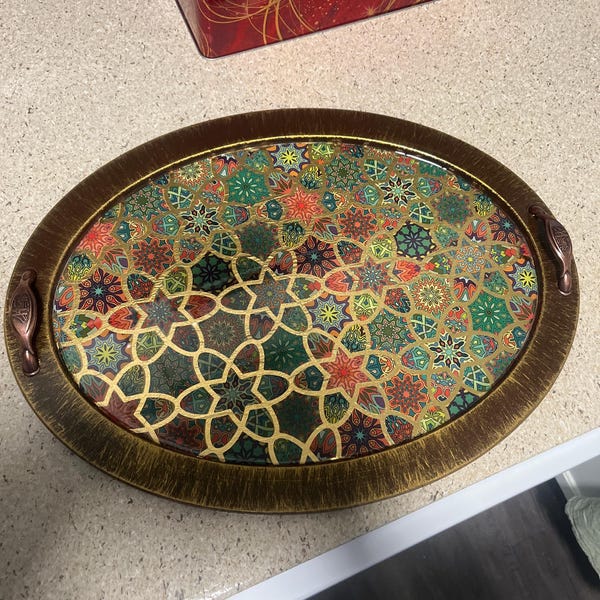 Wooden Tray With Handles | Serving Tray Handles | Ottoman Tray With ...