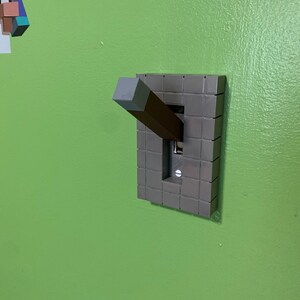 Minecraft-inspired Double Lever Light Switch Plate - Etsy