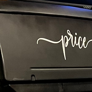 Rocking Chair Monogram Decals Set of 2 | Etsy