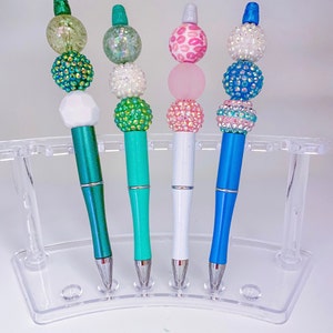 Pen Display Stand - Beadable Pen - Add Beads Pen - Clear - Easy to ...