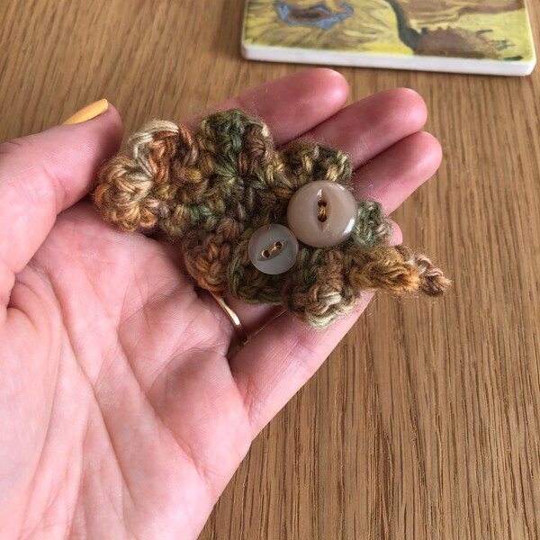 Crochet Brooch Kit / DIY Brooch Kit / Eco-friendly Craft Kit / Crochet ...