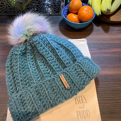 Rainbow Bobble Hat Woolly Hat Unicorn Hat Kids Bobble Hat - Etsy UK