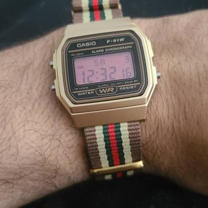 Custom Silver Casio World Time Watch With Color Screen Mod pick Your ...