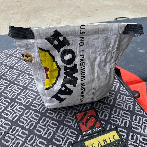 Chalk Bag, Chalk Bucket, Bouldering Bag, Upcycled From Rice Bag - Etsy