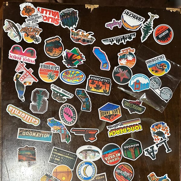 25/50 Vinyl Hawaii Stickers, Die Cut Decal Set, Waterproof Reusable, HI ...