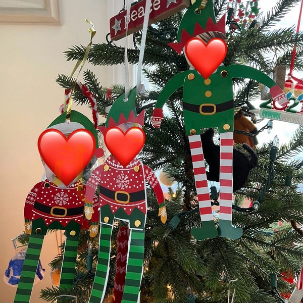 Christmas Elves 6 Articulated Paper Dolls Instant Download, Christmas ...