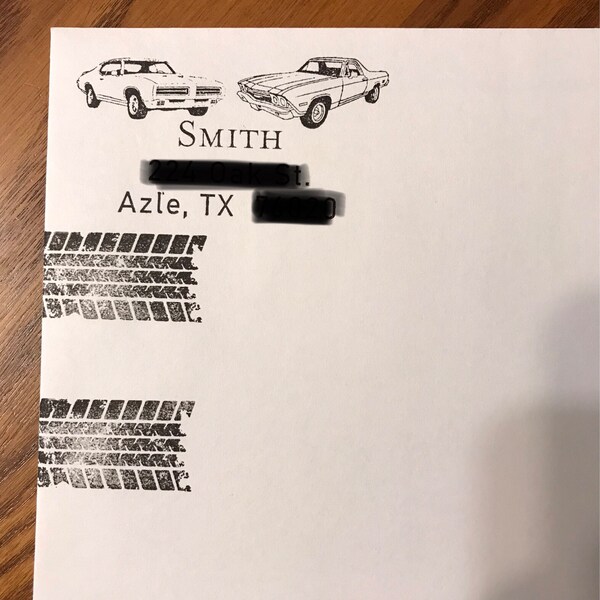 Tire Tread RUBBER STAMP, Background Stamp, Tire Stamp, Tire Tracks ...