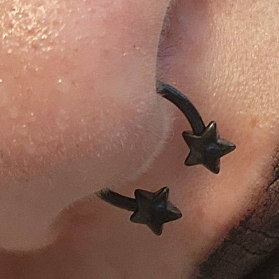 16G Stardust Septum Ring/daith Earring/septum Piercing/cartilage Hoop ...