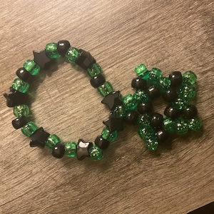 2D DNA Rainbow Kandi Cuff Bracelet in Black or White. Perfect for Any ...