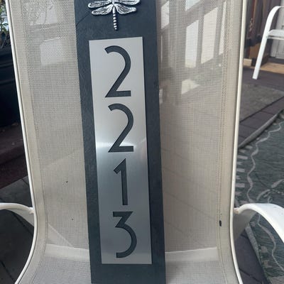 Mid Century Modern HOUSE NUMBERS Atomic Star Address Plaque - Etsy