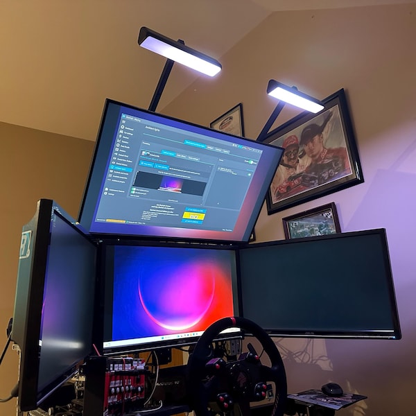 Govee LED Smart Light Bar Mount for 8020 Sim Rig - Adjustable, Multiple ...