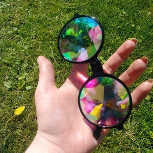 GloFX Kandi Swirl Diffraction Goggles Padded Glasses Vintage | Etsy