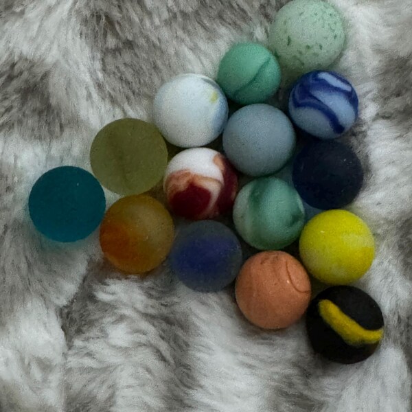 16 Shades of Blue! Genuine Sea Glass Marbles All Shades of Blue ...