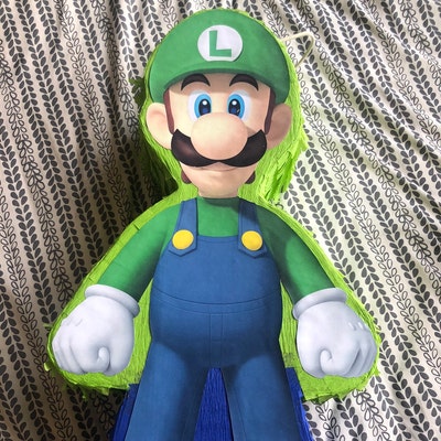 Luigi Pinata From Mario Bros 23x 13 Super Mario - Etsy