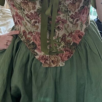 Regency Empire Corset, in BLACK Fabric, Corset Top, Bra - Etsy