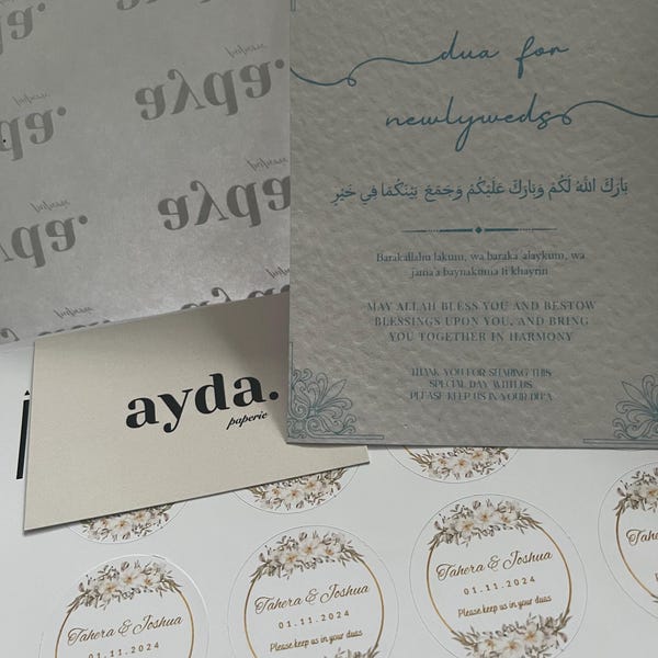 25x Personalised Chocolate Wedding Favours, Walima Favours, Zamzam ...